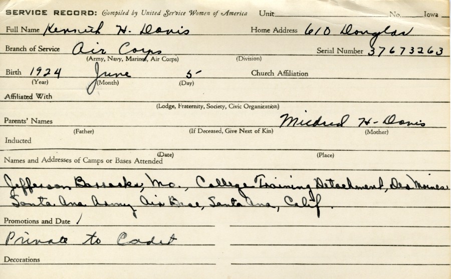 Kenneth H. Davis | Ames History Museum